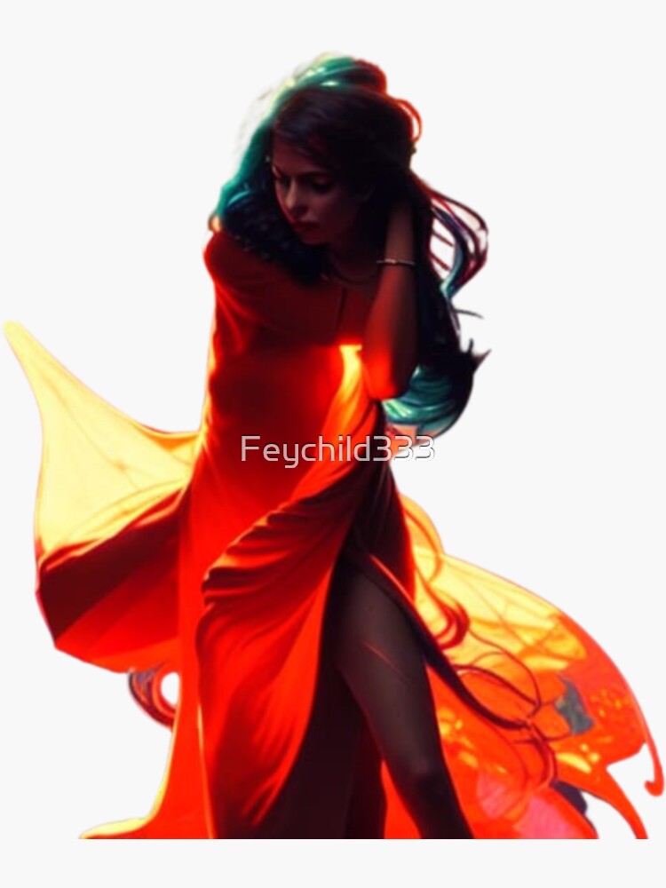 "Embracing Her Devils" Sticker for Sale by Feychild333 | Redbubble