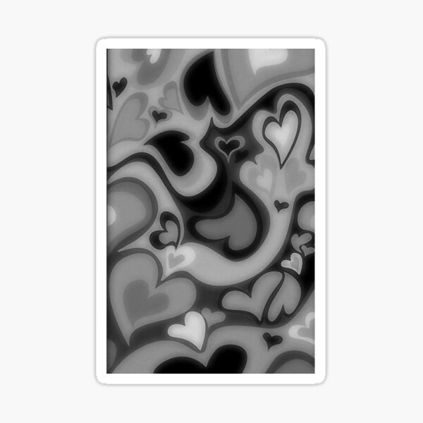 "Y2K Grey Heart" Sticker for Sale by Mahajuba | Redbubble