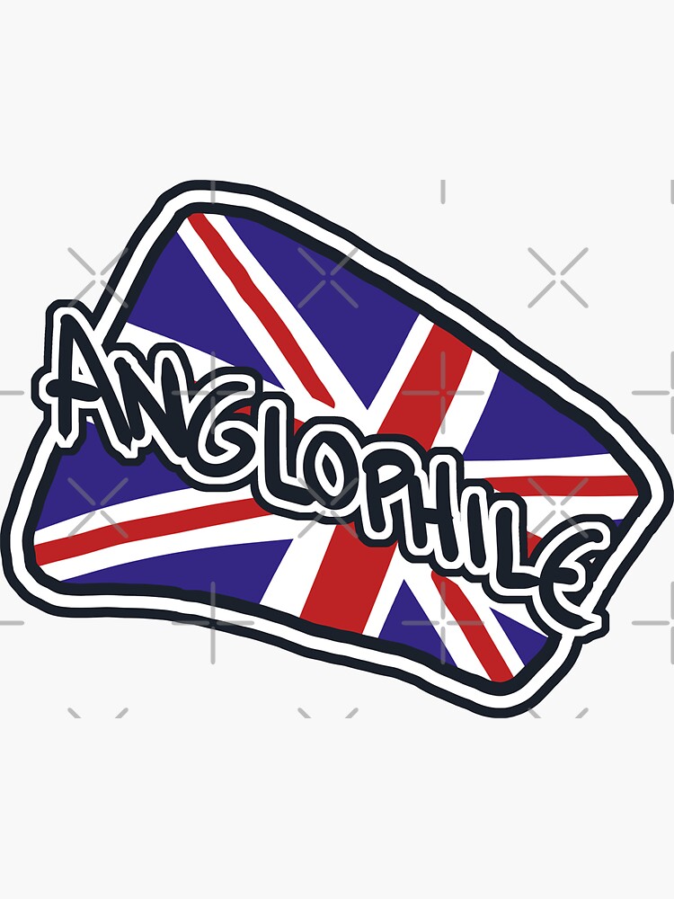 "Anglophile" Sticker for Sale by AtLSeal | Redbubble