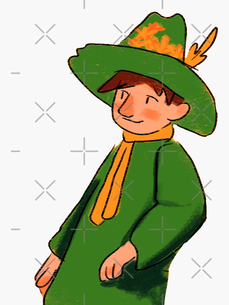 "snufkin" Sticker for Sale by umamargarida | Redbubble