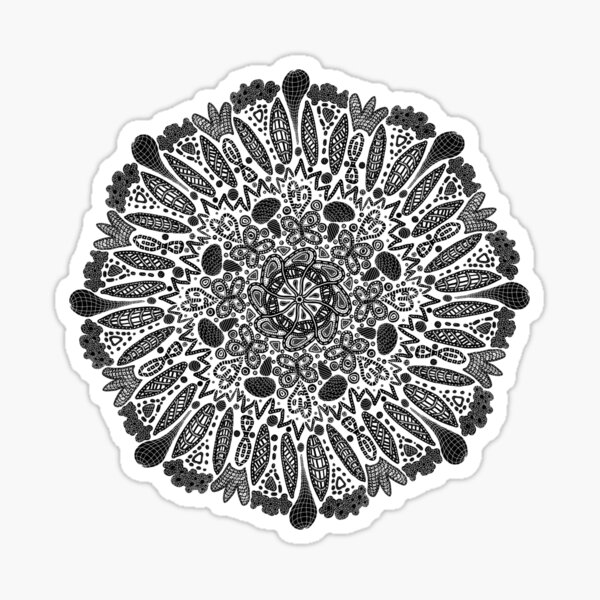 "Mandala 003" Sticker for Sale by ArtEduTech | Redbubble