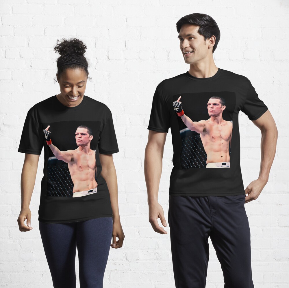 "Nate Diaz Flip Off Finger Nate Diaz Bloody Nate Diaz" Sticker for Sale ...