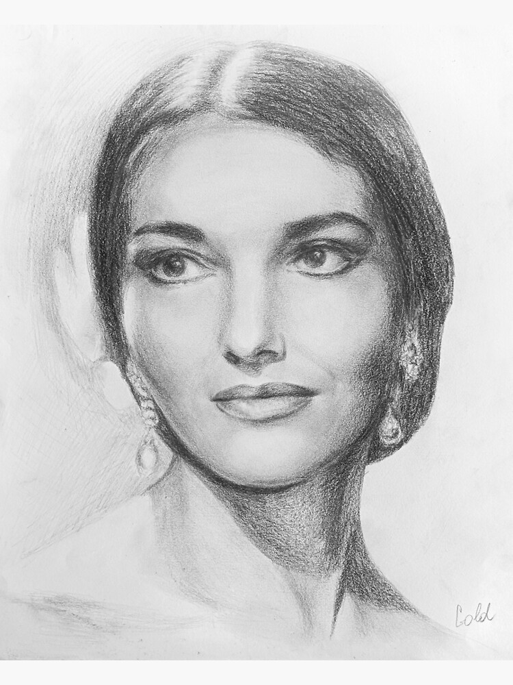 "Maria Callas" Poster for Sale by GoldsteinART | Redbubble