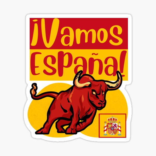 "Vamos Espana - Qatar World Cup 2022" Sticker for Sale by Ashley-Bee ...