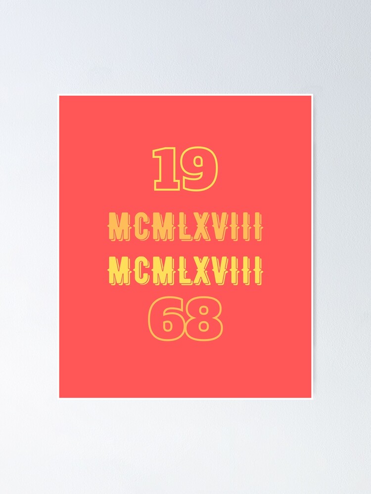 "MCMLXVIII" Poster for Sale by seriyusink69 | Redbubble