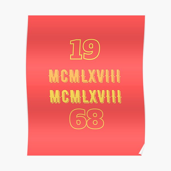 "MCMLXVIII" Poster for Sale by seriyusink69 | Redbubble