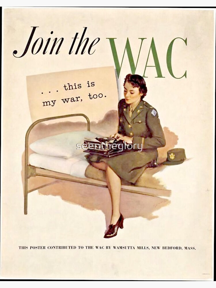 "WWII WAC Poster" Sticker for Sale by seentheglory | Redbubble