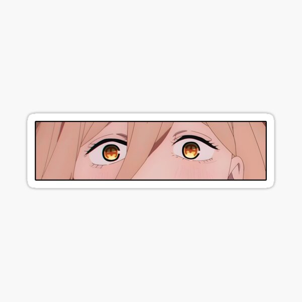 "Chainsaw man - Power eyes" Sticker for Sale by Harukuradesu0 | Redbubble