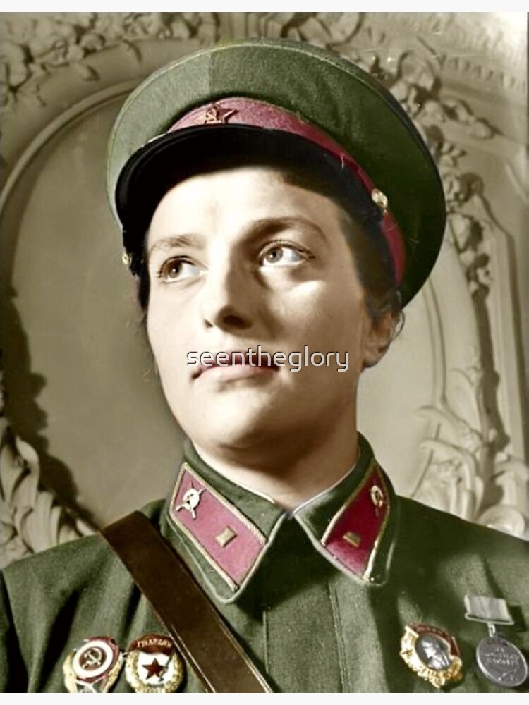 "Lyudmila Pavlichenko" Poster for Sale by seentheglory | Redbubble