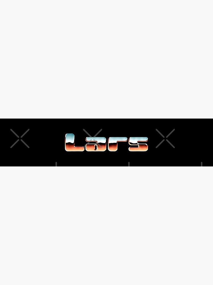 Lars name - Cool 80s retro chrome design Premium Matte Vertical Poster ...