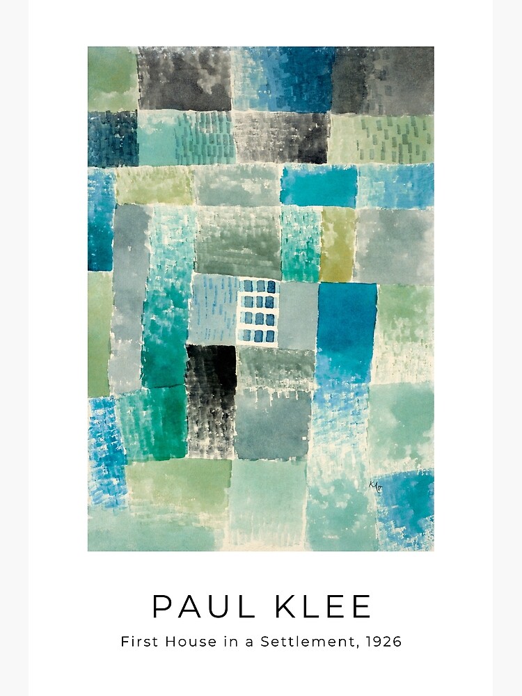 "Klee - Colorful Modern Abstract Art by Paul Klee "First House in a ...