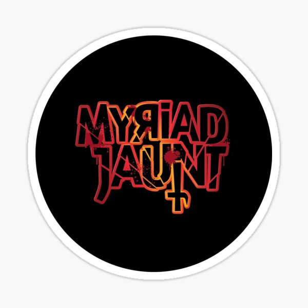 "Myriad Jaunt Logo" Sticker for Sale by LozC00K1977 | Redbubble