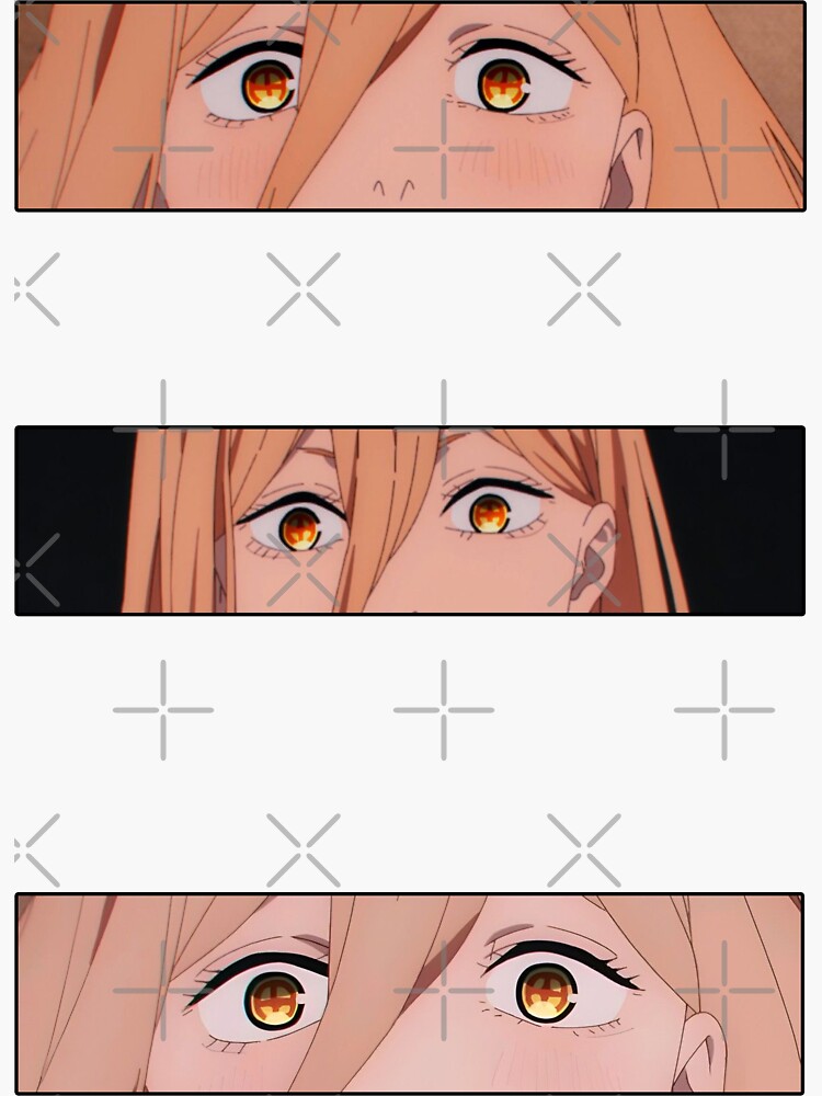 "Chainsaw man - Power eyes" Sticker for Sale by Harukuradesu0 | Redbubble