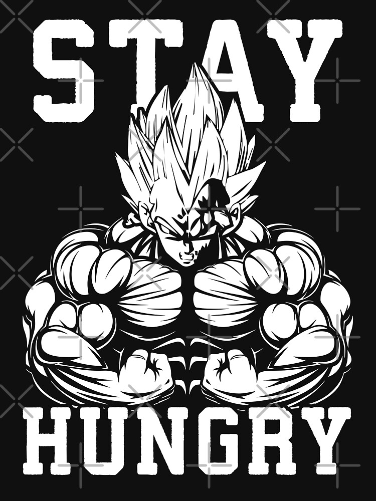 "Stay Hungry - Vegeta - Anime Workout" T-shirt for Sale by gohanflex ...
