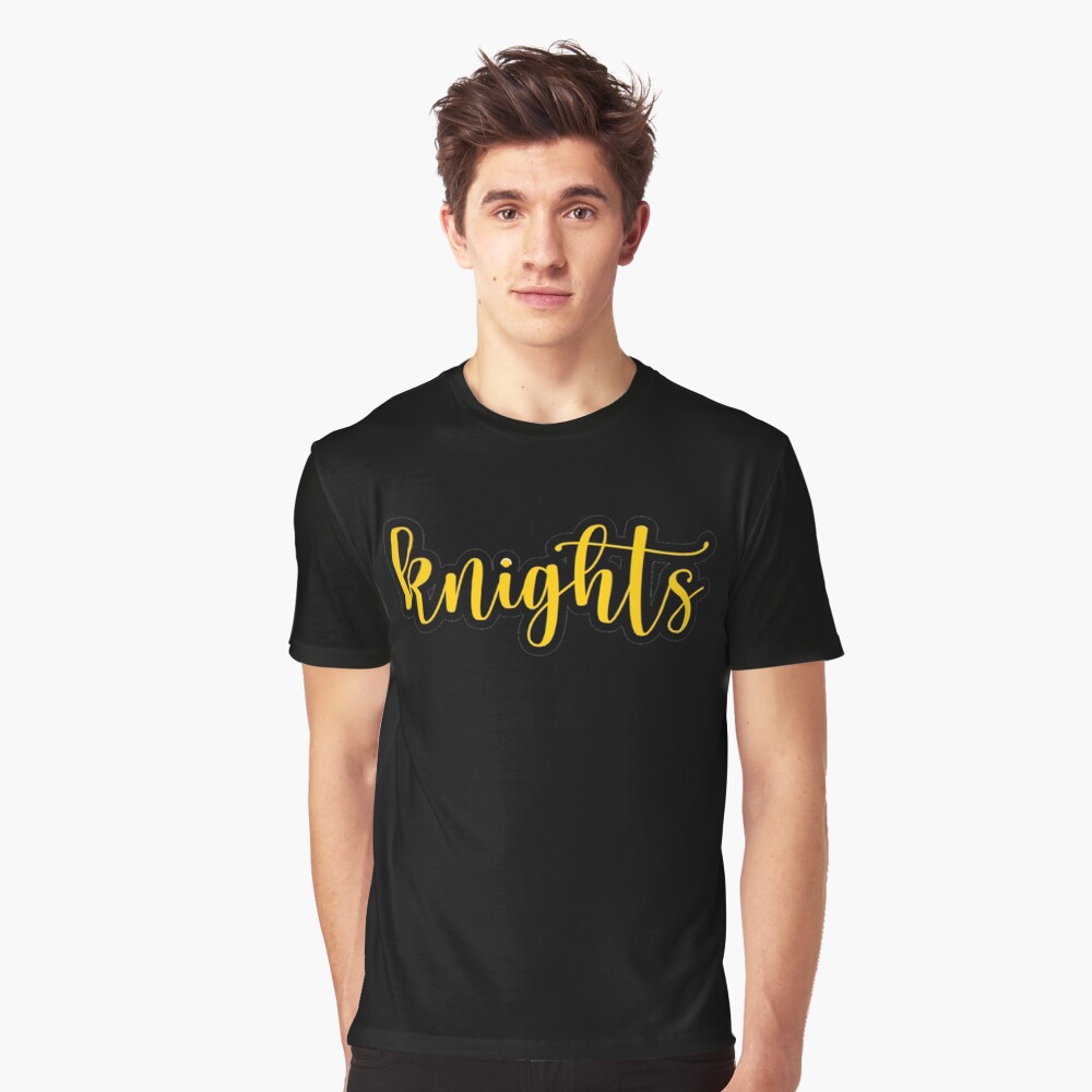 "cursive knights " Sticker for Sale by TheGamedayGoods | Redbubble