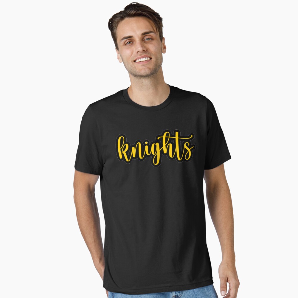 "cursive knights " Sticker for Sale by TheGamedayGoods | Redbubble