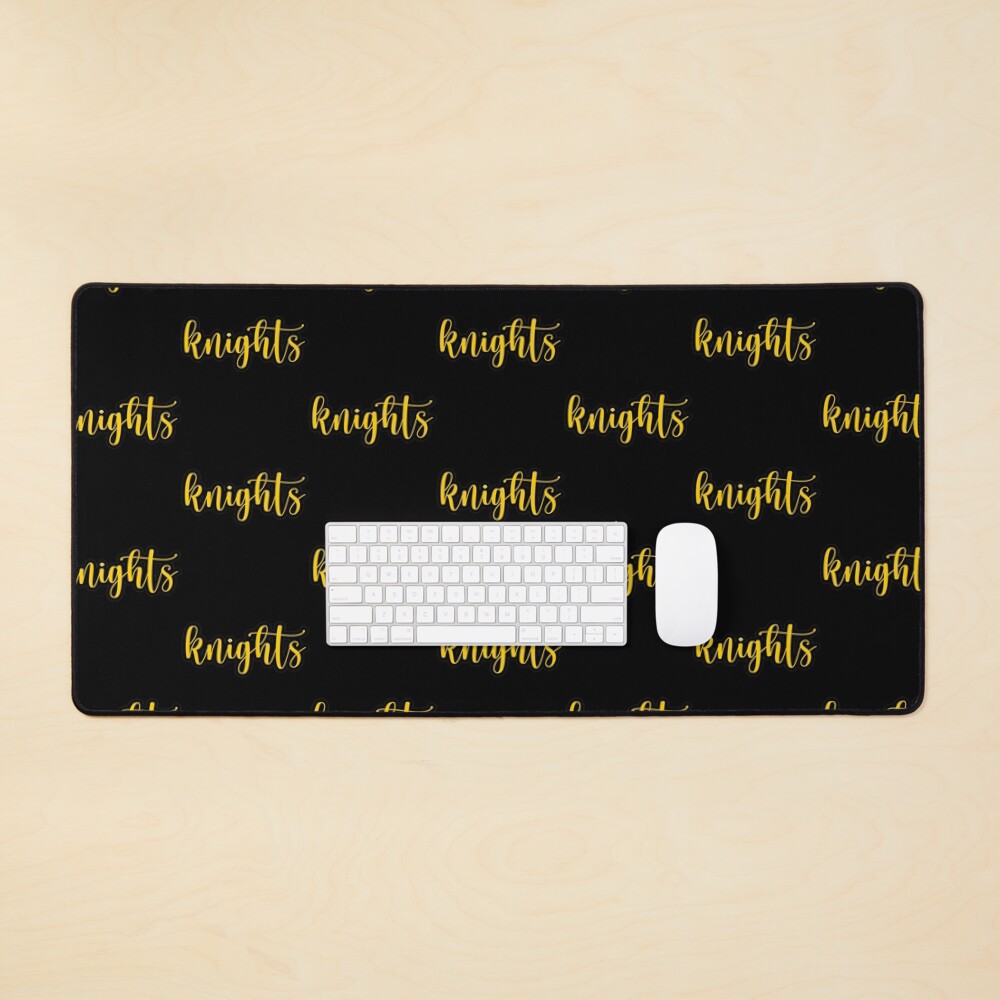 "cursive knights " Sticker for Sale by TheGamedayGoods | Redbubble