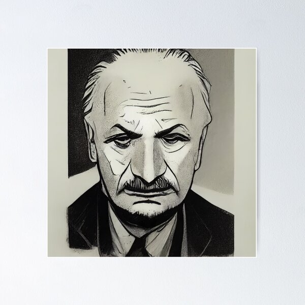 "Martin Heidegger " Poster for Sale by ComicsFactory | Redbubble