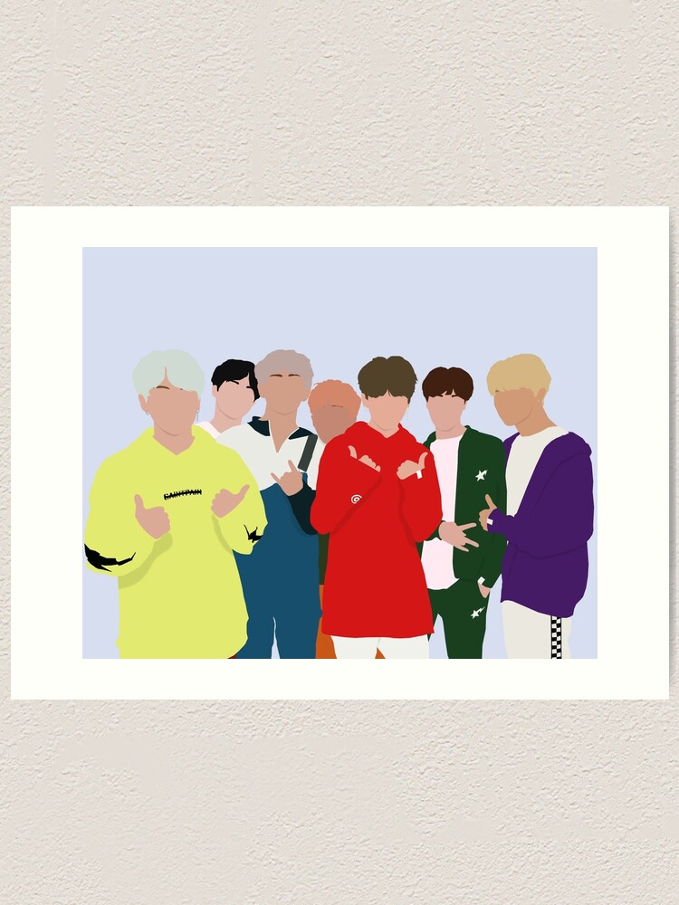 "BTS Vector" Art Print by CJdigitaldesign | Redbubble