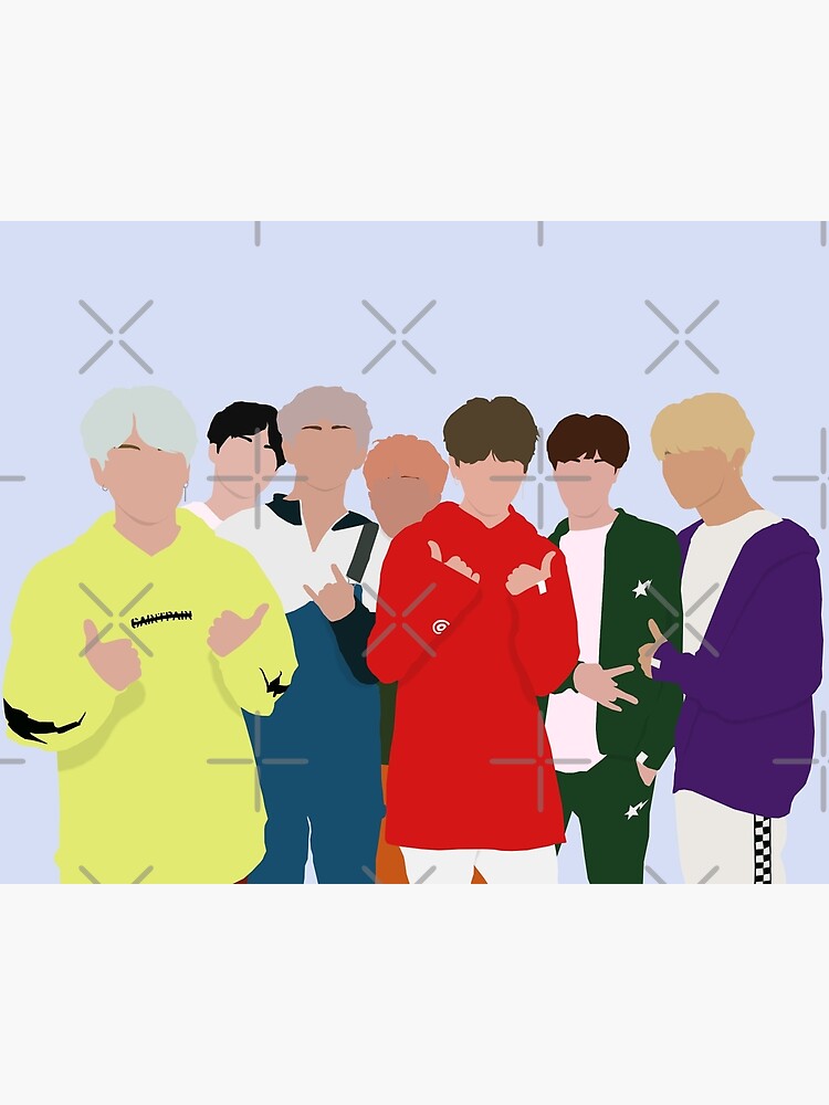 Lámina artística «BTS Vector» de CJdigitaldesign | Redbubble