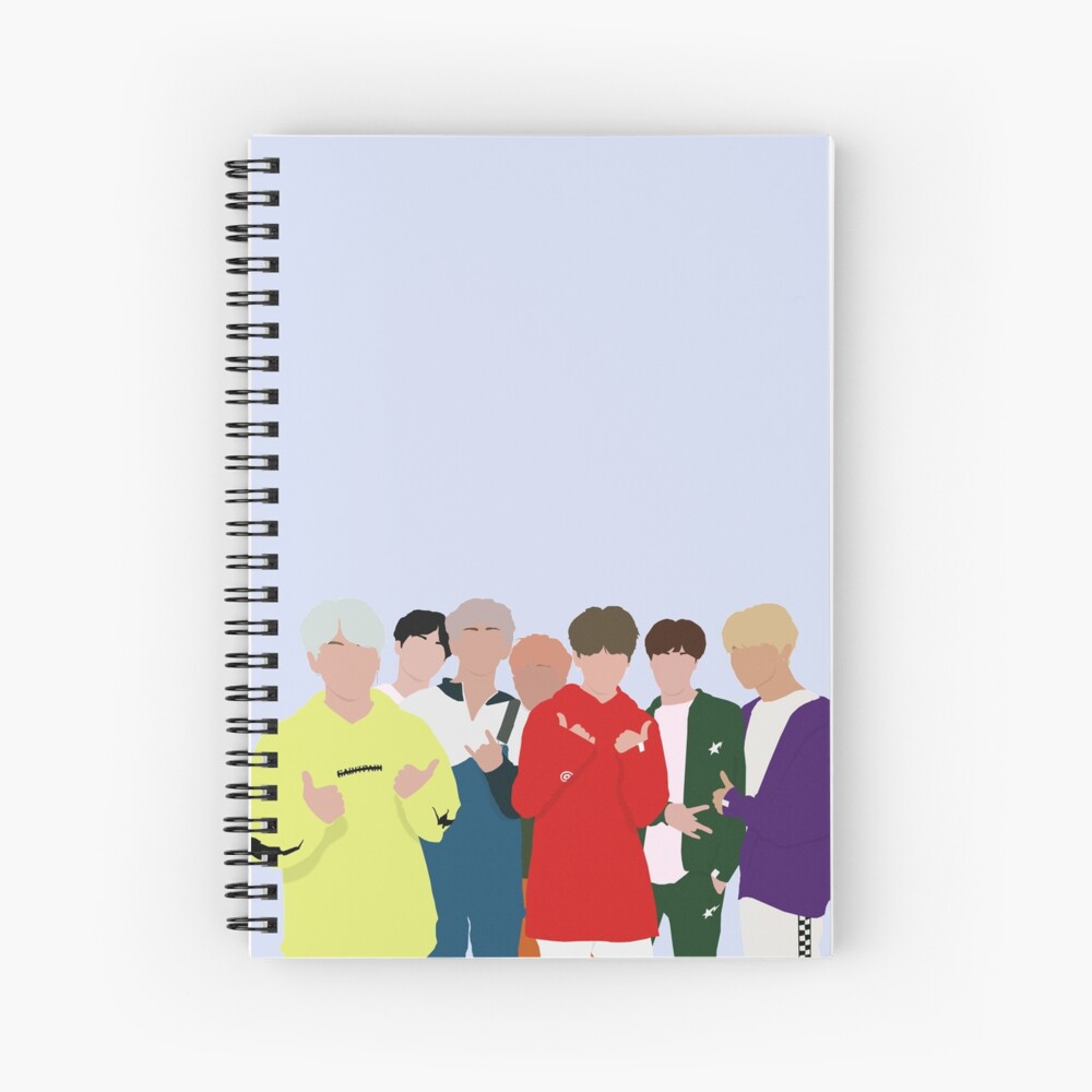 "BTS Vector" Spiral Notebook for Sale by CJdigitaldesign | Redbubble