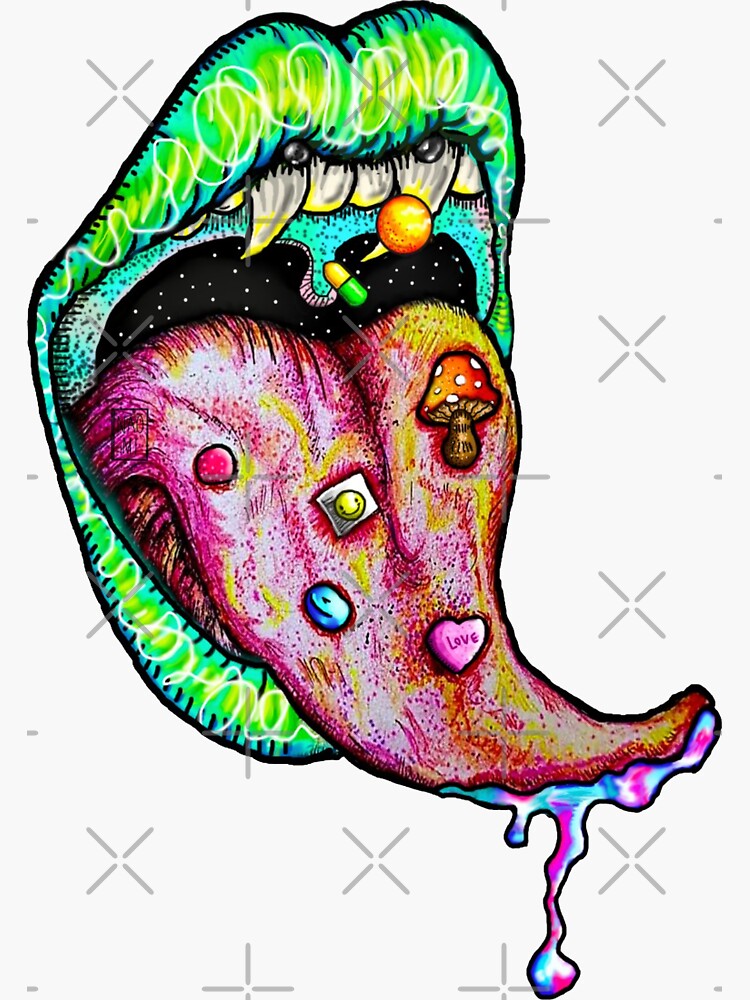 "Alien Mouth" Sticker for Sale by iamspooqui | Redbubble