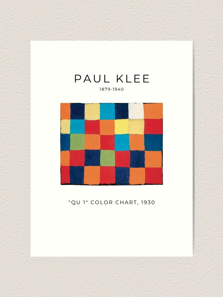 "Klee - Colorful Modern Abstract Art by Paul Klee "QU1 Color Chart ...