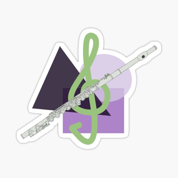 "Cute Cartoon Flute" Sticker for Sale by epi-the-star | Redbubble