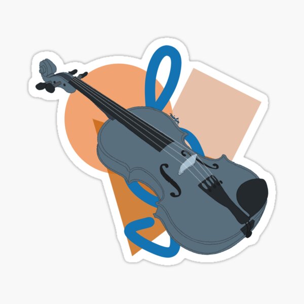 "Cute Cartoon Violin" Sticker for Sale by epi-the-star | Redbubble