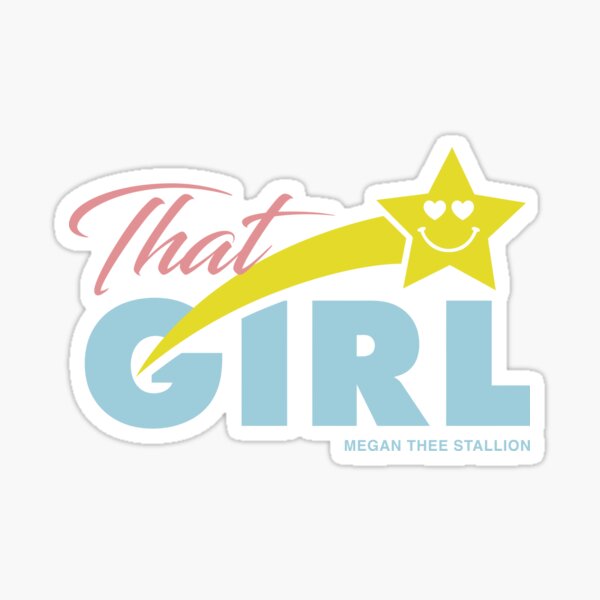 "Megan Thee Stallion Merch That Girl" Sticker for Sale by BenRyme ...