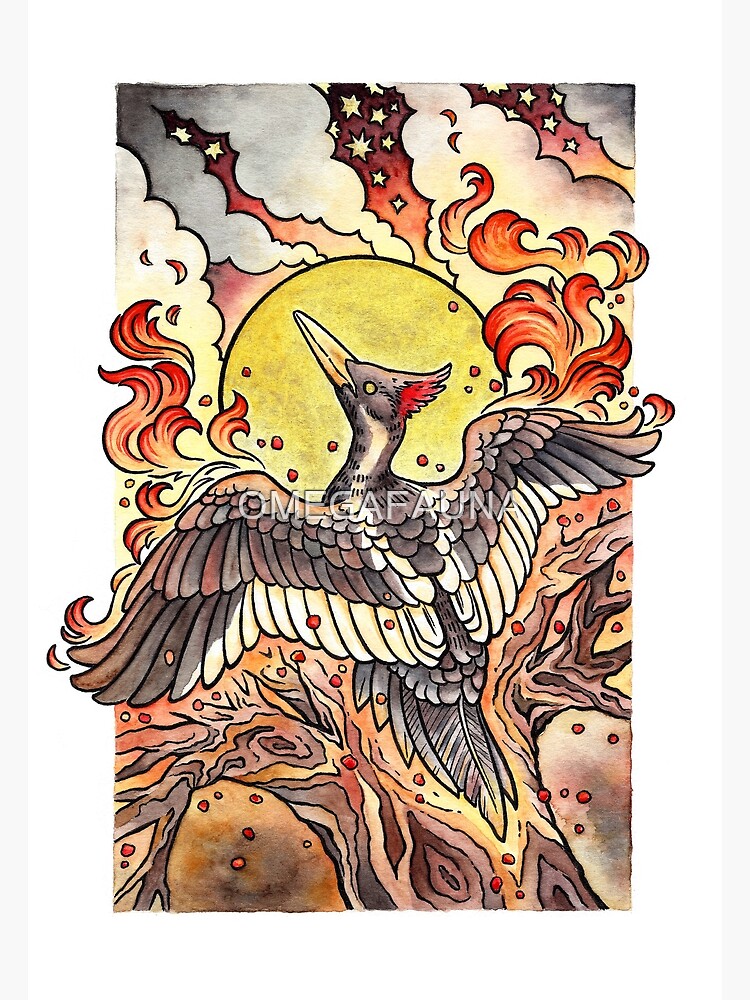 "Last Resurrection of the Lord God Bird | Ivory Billed Woodpecker Art ...