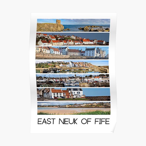 "East Neuk of Fife collage" Poster for Sale by S-and-W-4ever | Redbubble