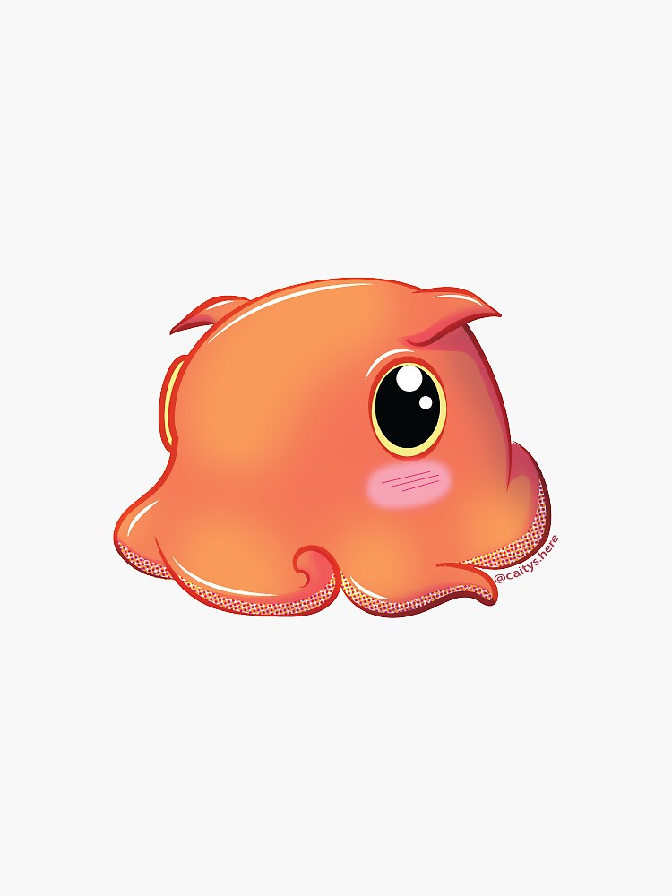"Adorabilis Dumbo Octopus" Sticker for Sale by CaitysHere | Redbubble