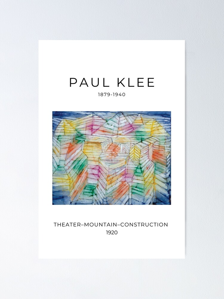 "Klee - Colorful Modern Abstract Art by Paul Klee "Theater-Mountain ...