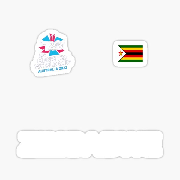 "ICC T20 WORLD CUP 2022 | AUSTRALIA | ZIMBABWE" Sticker for Sale by ...