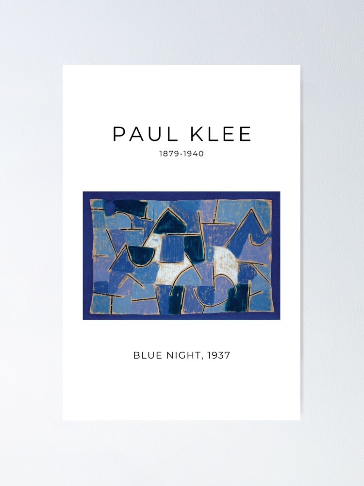 "Klee - Colorful Modern Abstract Art by Paul Klee "Blue Night"" Poster ...
