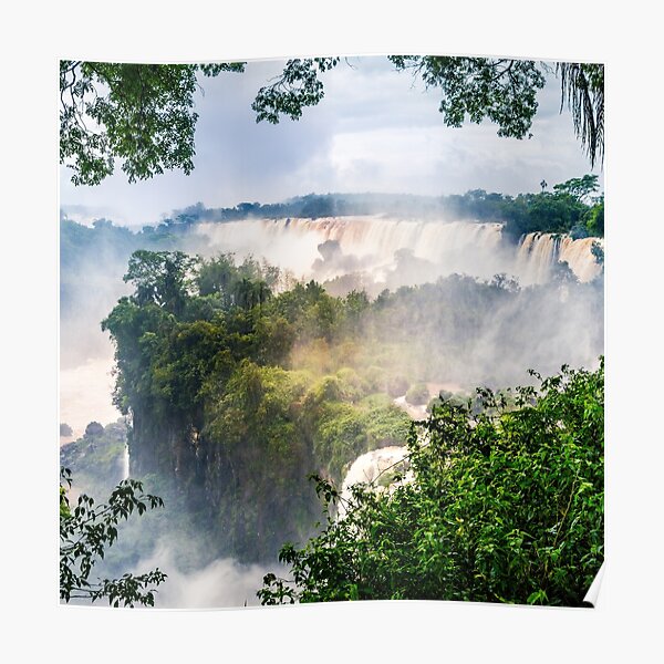 "Iguazu Falls" Poster for Sale by Art-Zhela | Redbubble