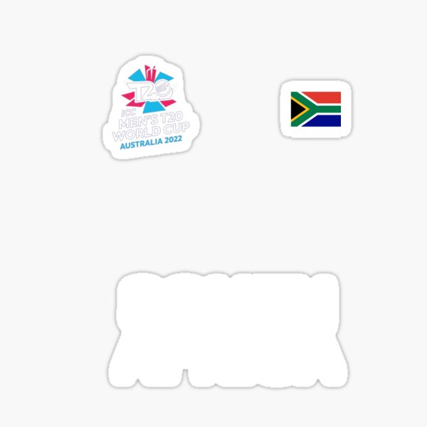 "ICC T20 WORLD CUP 2022 | AUSTRALIA | SOUTH AFRICA" Sticker for Sale by ...