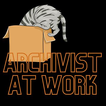 "Archivist at work!" Sticker by Irrstern | Redbubble