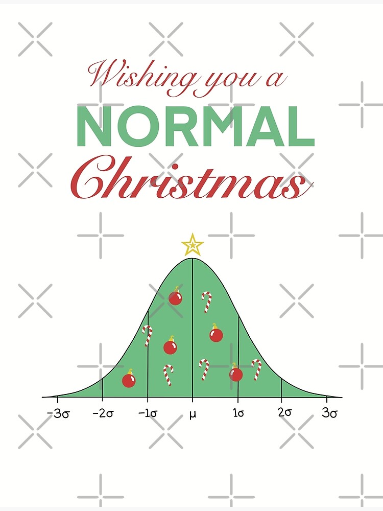 "Normal Distribution Christmas Tree" Poster for Sale by TrailMixArt ...