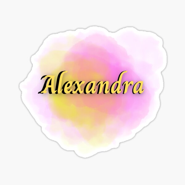 "Names of Women - Alexandra - Yelow - Lila -Nice Gift For A Female ...