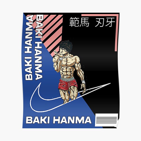 " Baki Hanma The Grappler Training For Otaku Gym" Poster for Sale by ...