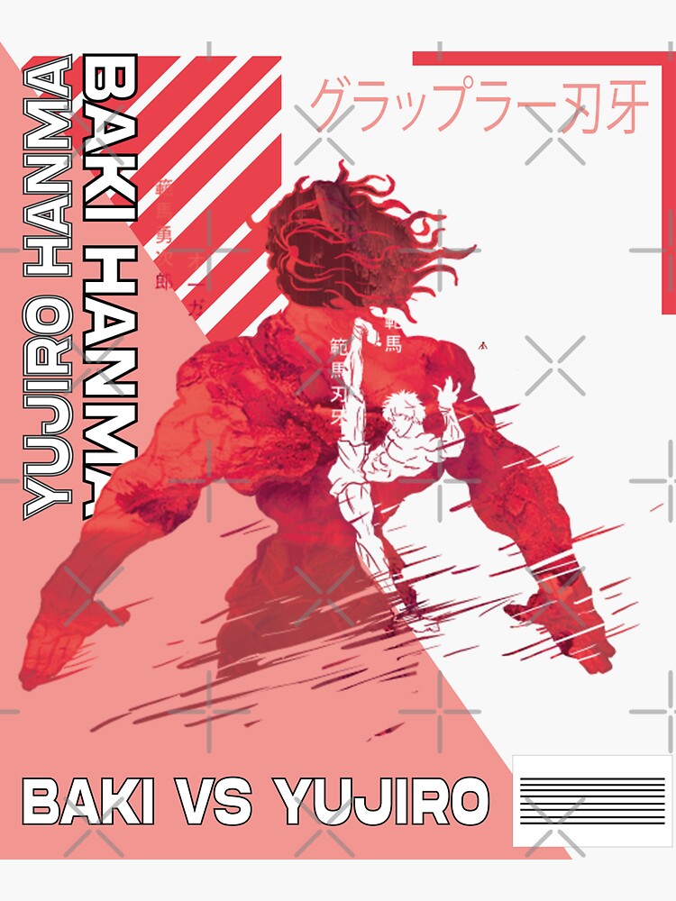 "Yujiro Hanma Gym Baki Hanma The Grappler" Sticker for Sale by ...