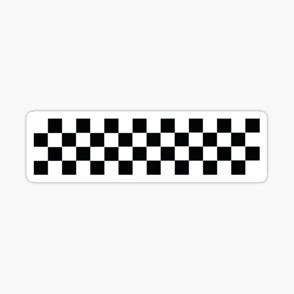 "Car Racing Checkered Finish Line Flag Automobile Motor Race" Sticker ...
