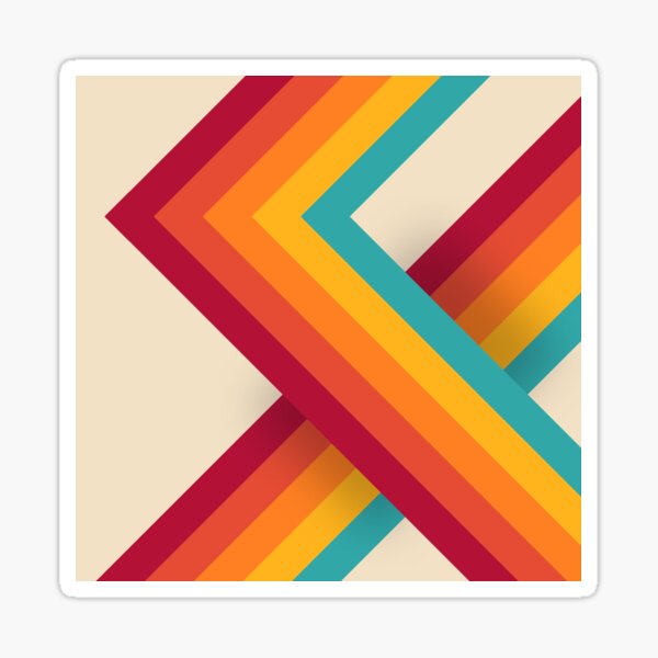 "Abstract art straight lines in zig zag shape for a rad home decoration ...