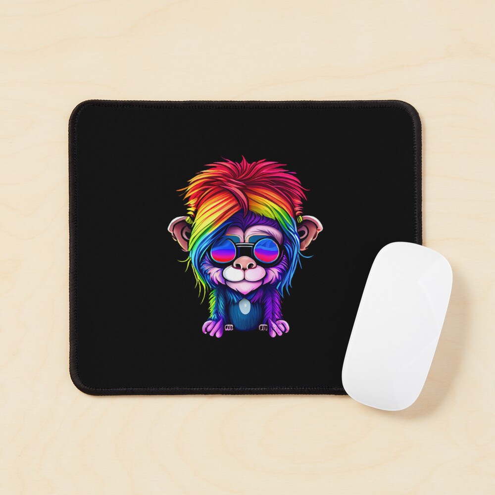"Rainbow adorable monkey." Sticker for Sale by Zavdesign | Redbubble