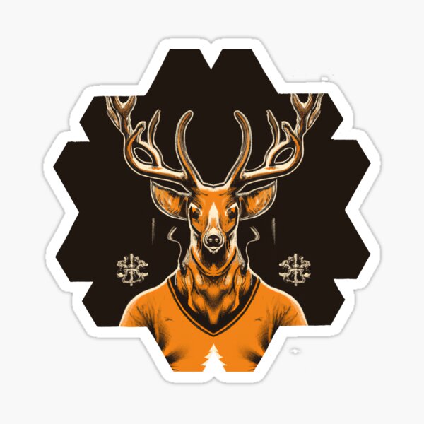 ""Great Stag"" Sticker for Sale by FreewayDesigns | Redbubble