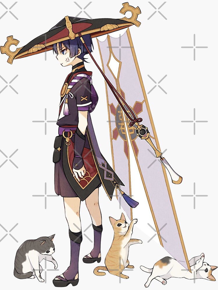 "Scaramouche - Genshin Impact" Sticker for Sale by Helynord | Redbubble