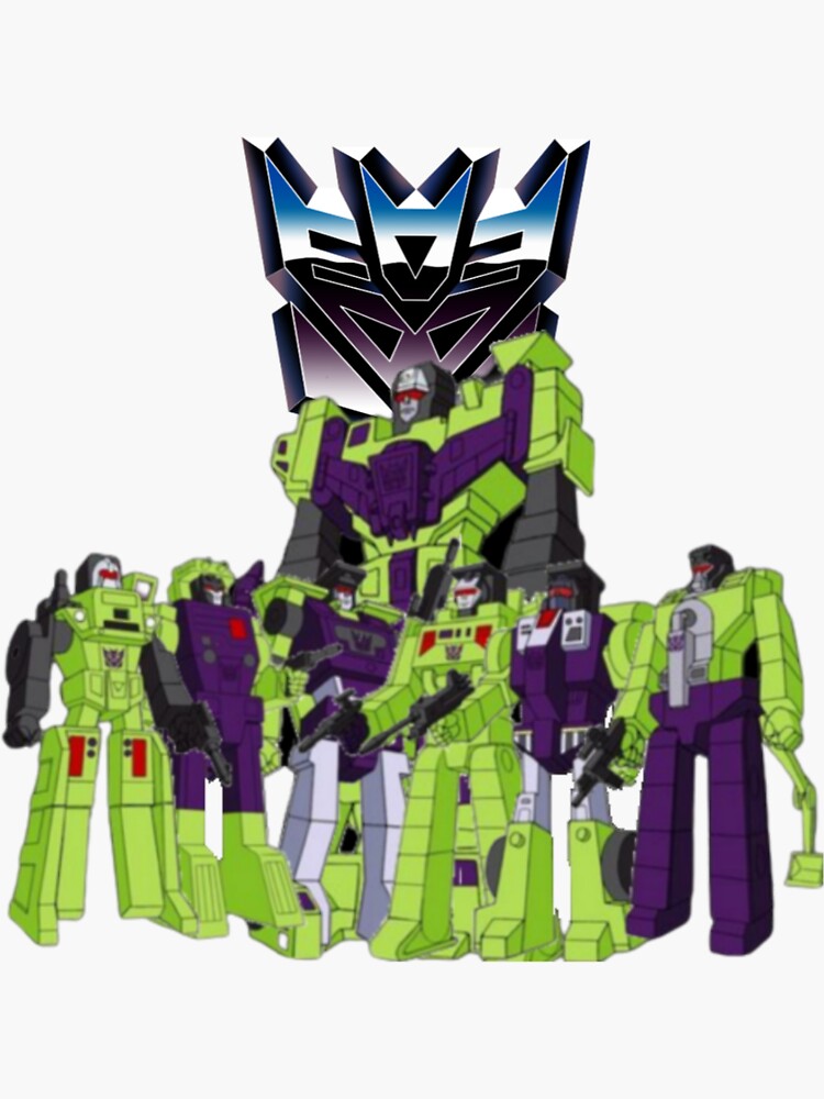 "Constructicons transformers G1" Sticker for Sale by Toontastics ...