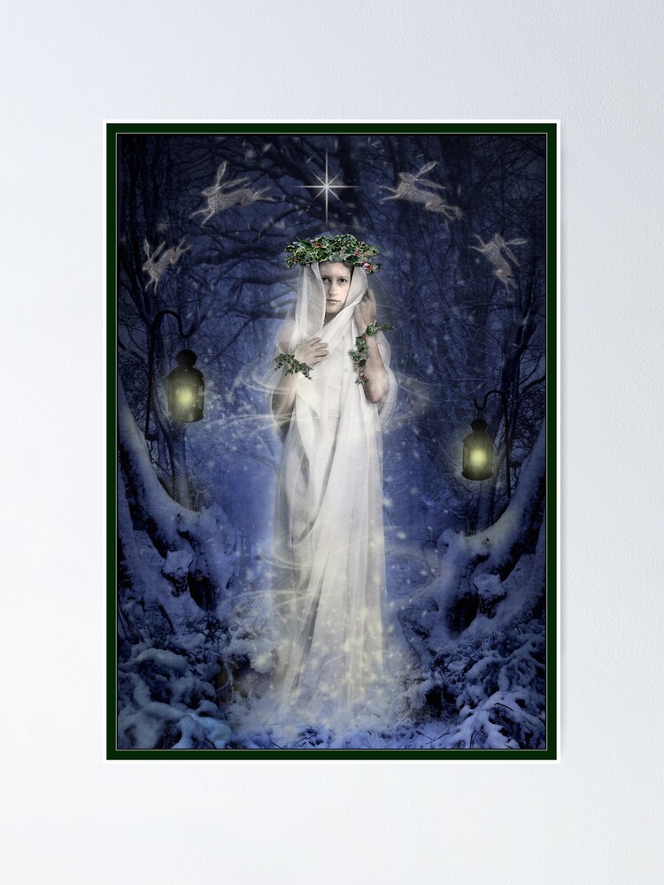 "Yule Goddess" Poster for Sale by AngelaBarnett | Redbubble